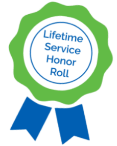 Volunteer Lifetime Service Honor Roll